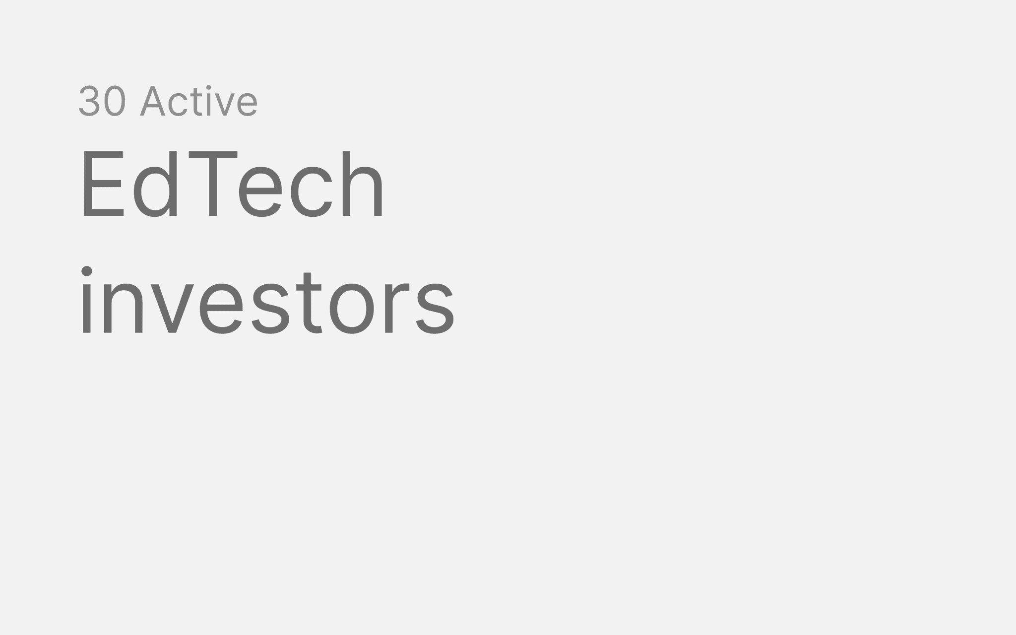 EdTech Investors: Complete List of 30+ Active VCs in 2025