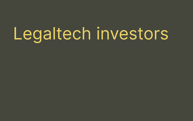 Top Legaltech Investors: 20 VC Active in AI Legal Deals 2026